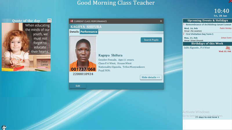 School Data Management System